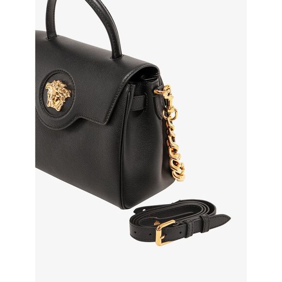 Versace | Bags | Versace La Medusa Woman Black Handbags | Poshmark